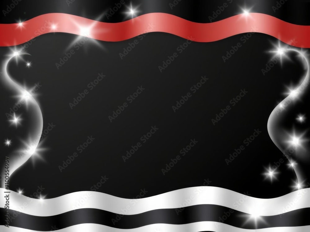 Germany flag wave background border frame clipart with shiny ...
