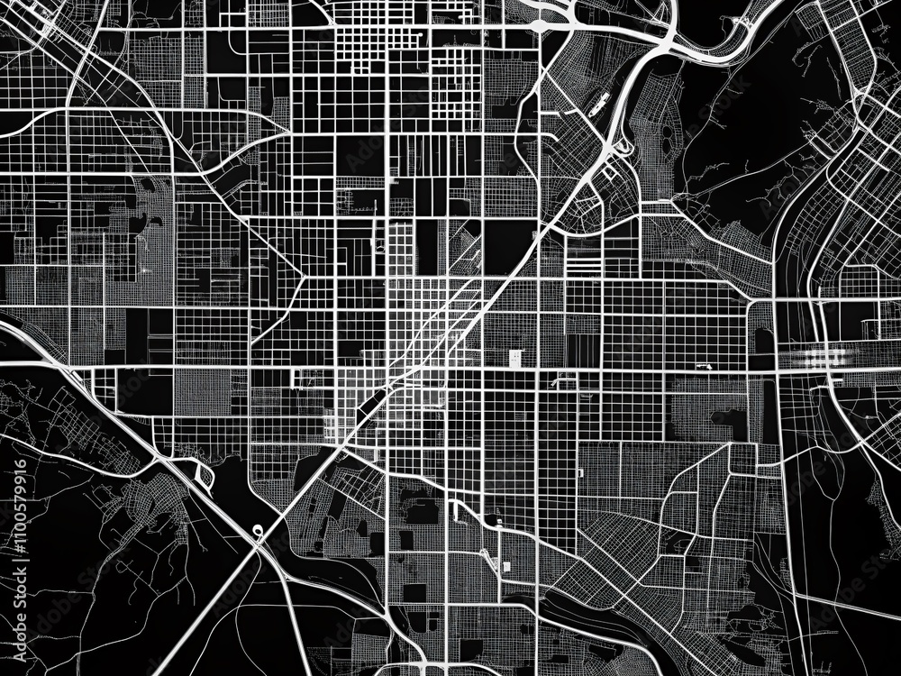 Architectural Photography of Midway Utah Street Map Featuring Intricate ...