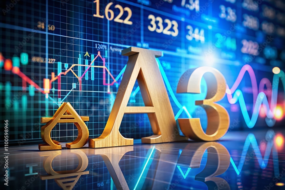 Candid Photography of Alpha Symbol in Finance and Mathematics Context ...