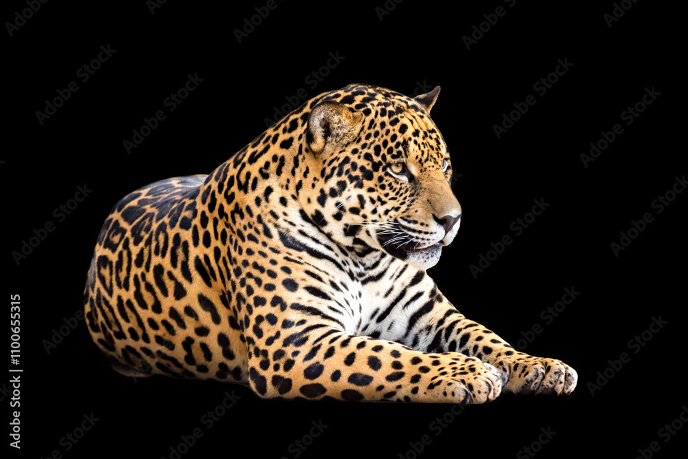 Wild South American jaguar (Panthera onca). Tropical feline "onça ...