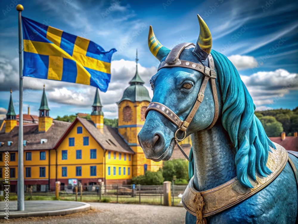 Logo Design for Sweden Featuring State Flag, Dalarna Horse, Viking ...