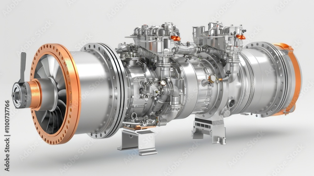 Turbine Engine: A rotary engine that generates power by expanding gases ...