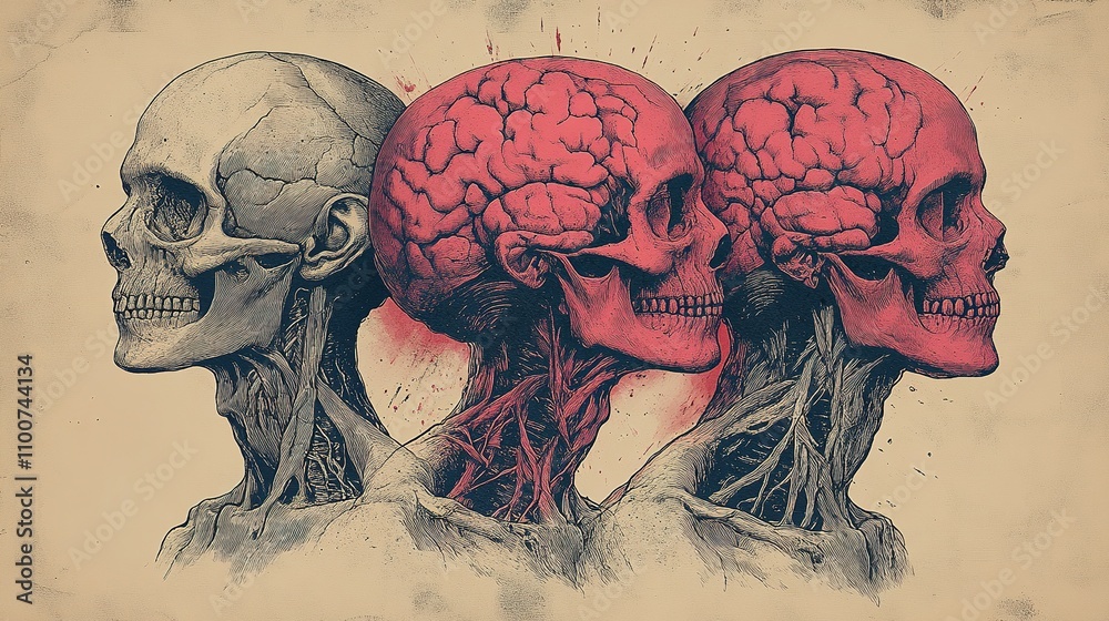 Understanding the Brain: A Hand-Drawn Diagram of the Neocortex, Limbic ...