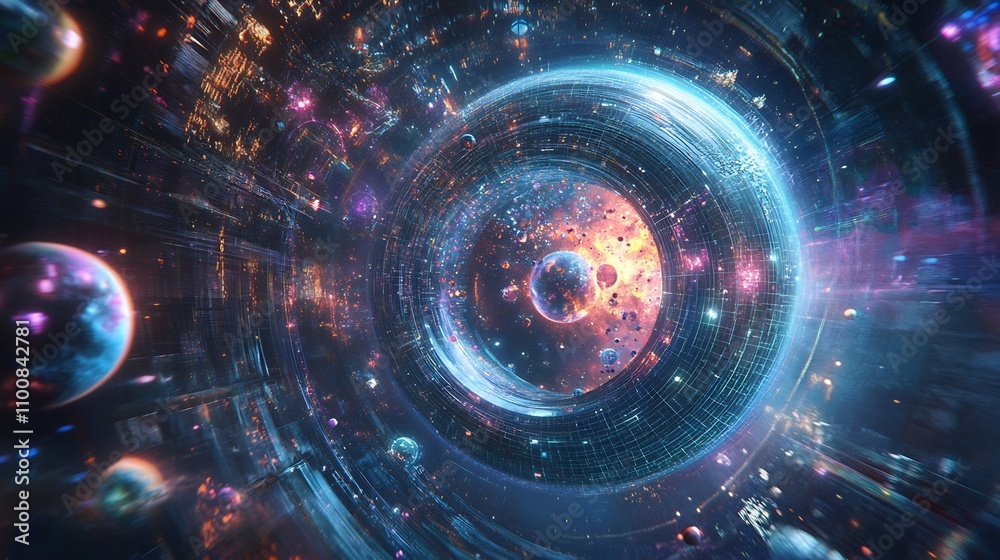 Animated representation of a Type III civilization on the Kardashev ...