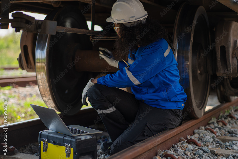 Mechanical engineer wearing safety uniform checking and inspection ...