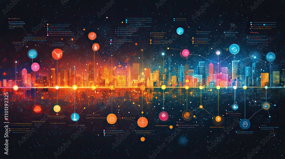 business road map timeline infographic city designed for abstract ...