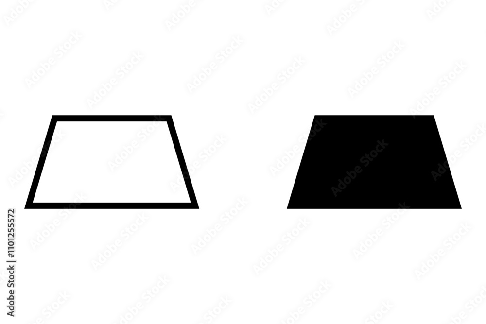 Regular And Irregular Polygons In Mathematics Vector Illustration Isolated On White Background