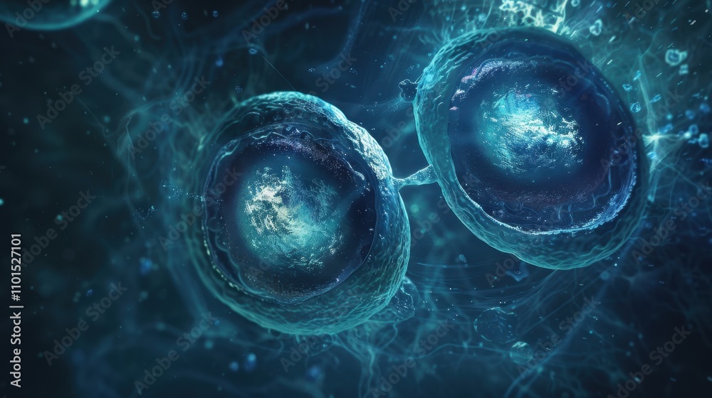 Binary Fission: Asexual reproduction in which a single organism divides ...