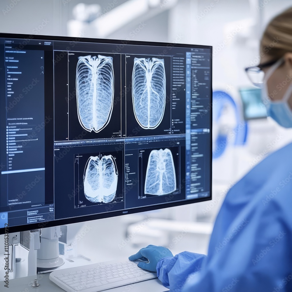 Radiology report interface designed for quick, structured output ...