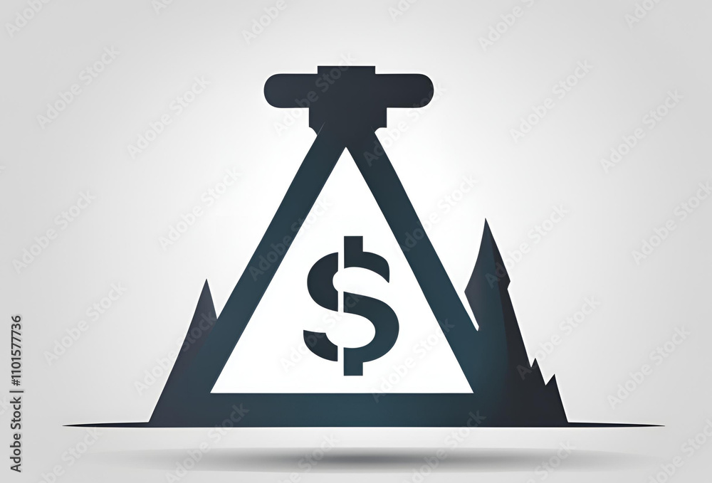 High cost icon. Clipart image isolated on white background Stock ...