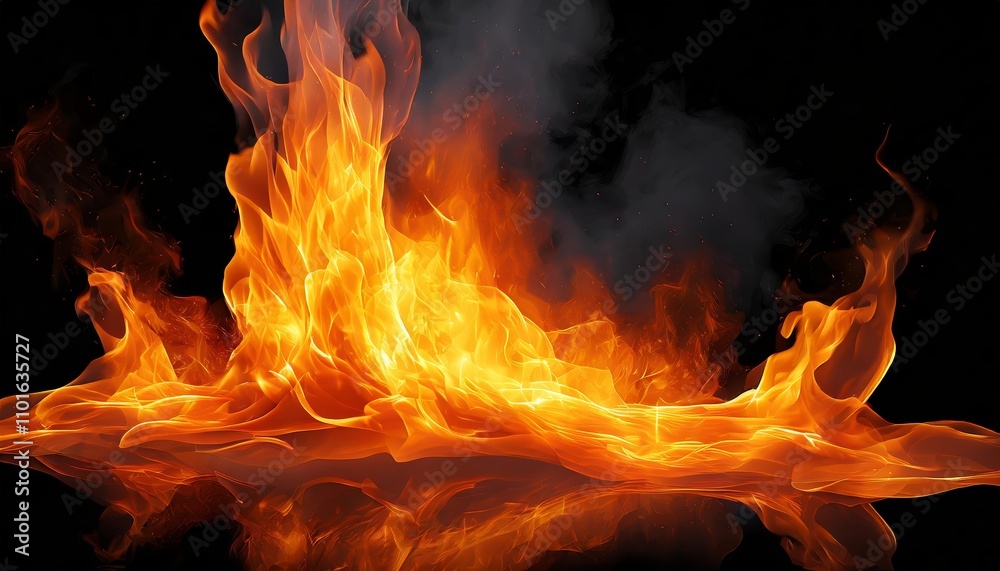 Realistic Fire Flame on Transparent Background â€“ High-Quality ...