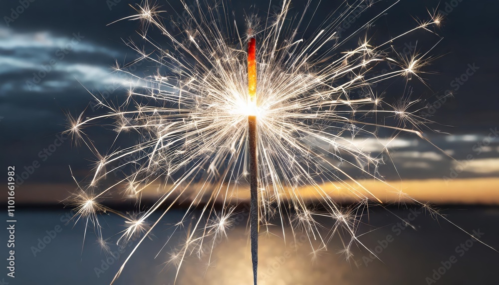 Sparkler Isolated on Transparent Background - High-Quality PNG Image ...