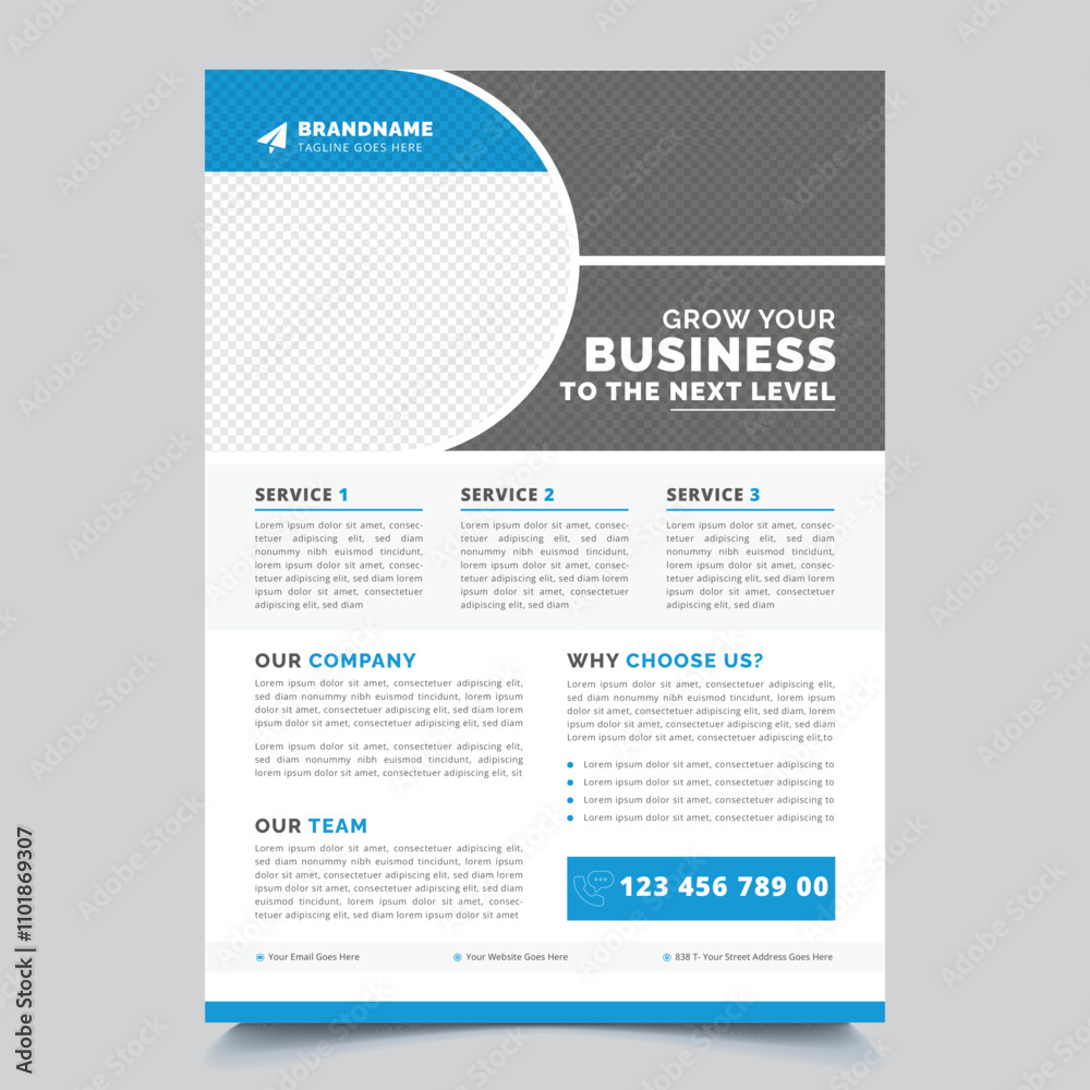 A4 size annual report brochure flyer design template vector, Leaflet presentation, book cover ...