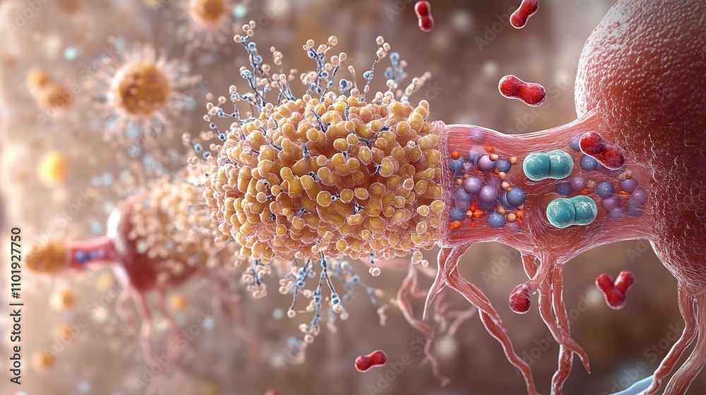 anatomy and cells in biology reveal particles molecules structure and ...