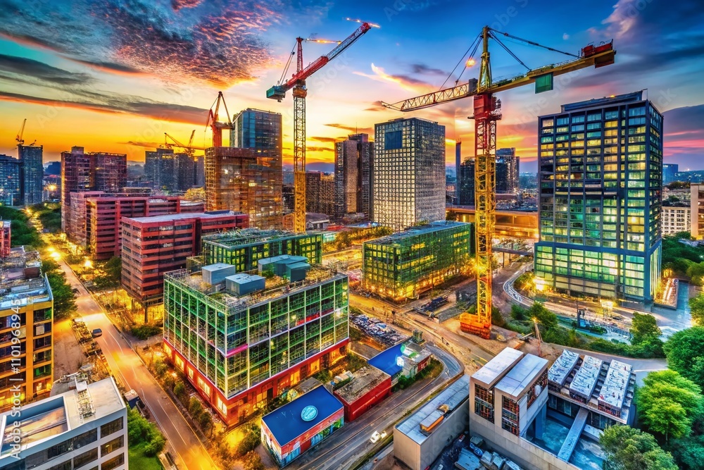 Urban Exploration Photography of a Modern Microdistrict Under ...