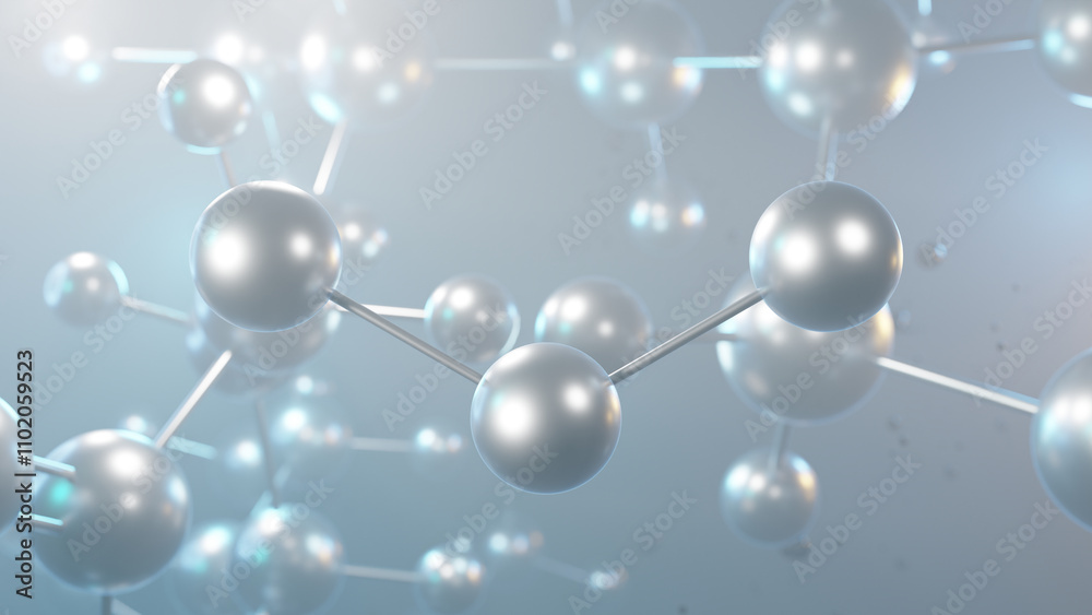nickel(ii) chloride molecular structure, 3d model molecule, nickel ...