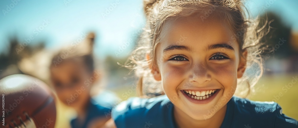 Lively group of children excitedly playing a sports game on a grassy ...