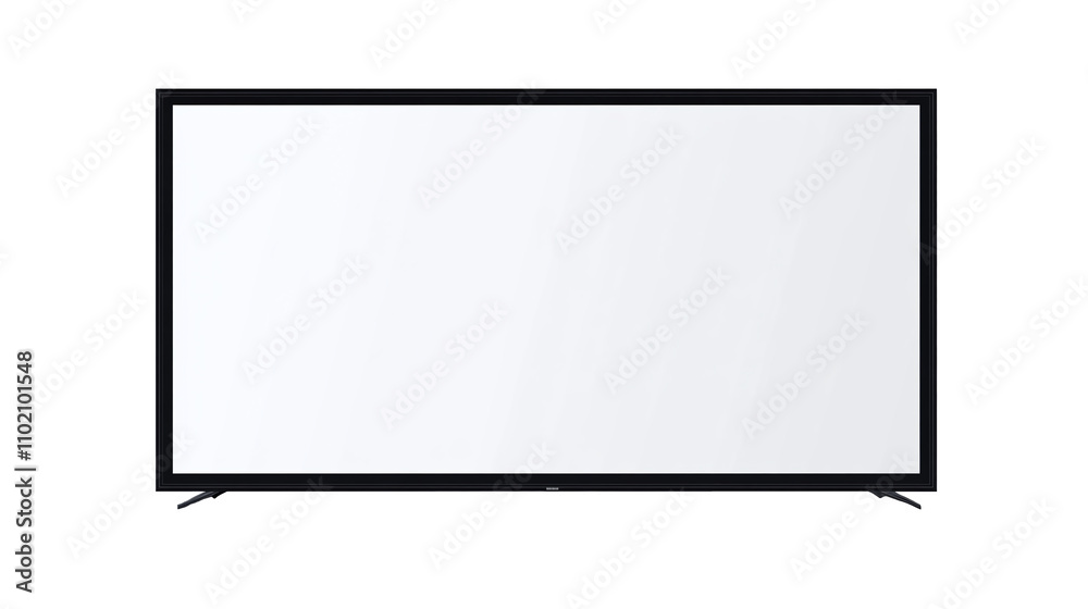 Realistic TV screen PNG. Modern stylish LED LCD panel. Large computer ...