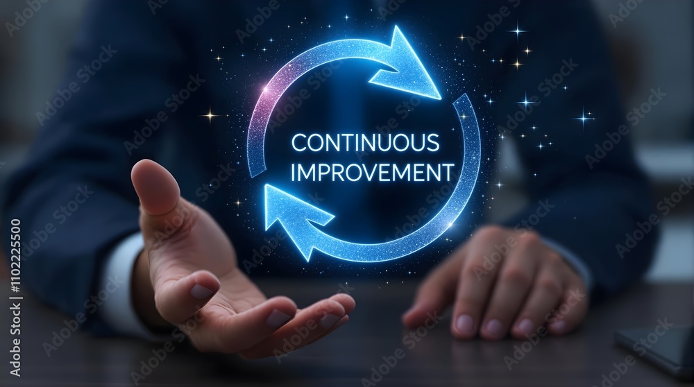 Kaizen and Lean Improvement Concept. Continuous improvement process ...