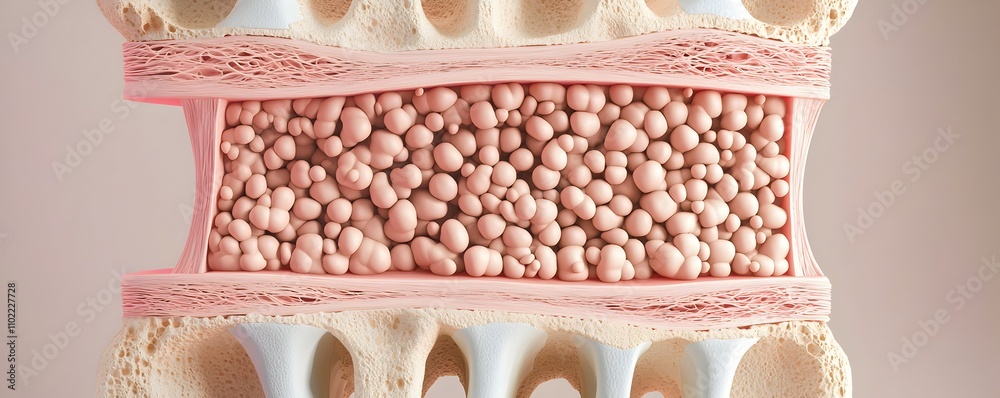 Detailed Medical Illustration of Human Bone Structure - Compact and ...