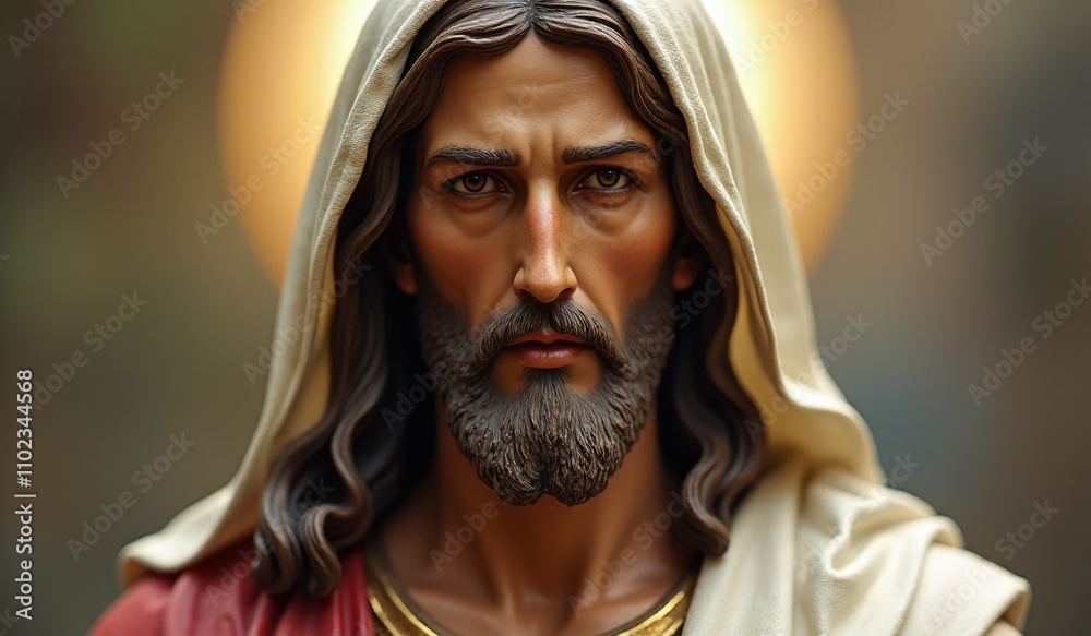 jesus statue png art features realistic representation christian ...