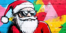 Christmas Graffiti Santa Claus Free Stock Photo - Public Domain Pictures