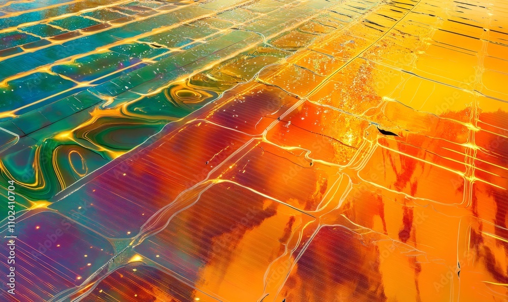 Visual representation of solar radiation on the surface of a ...