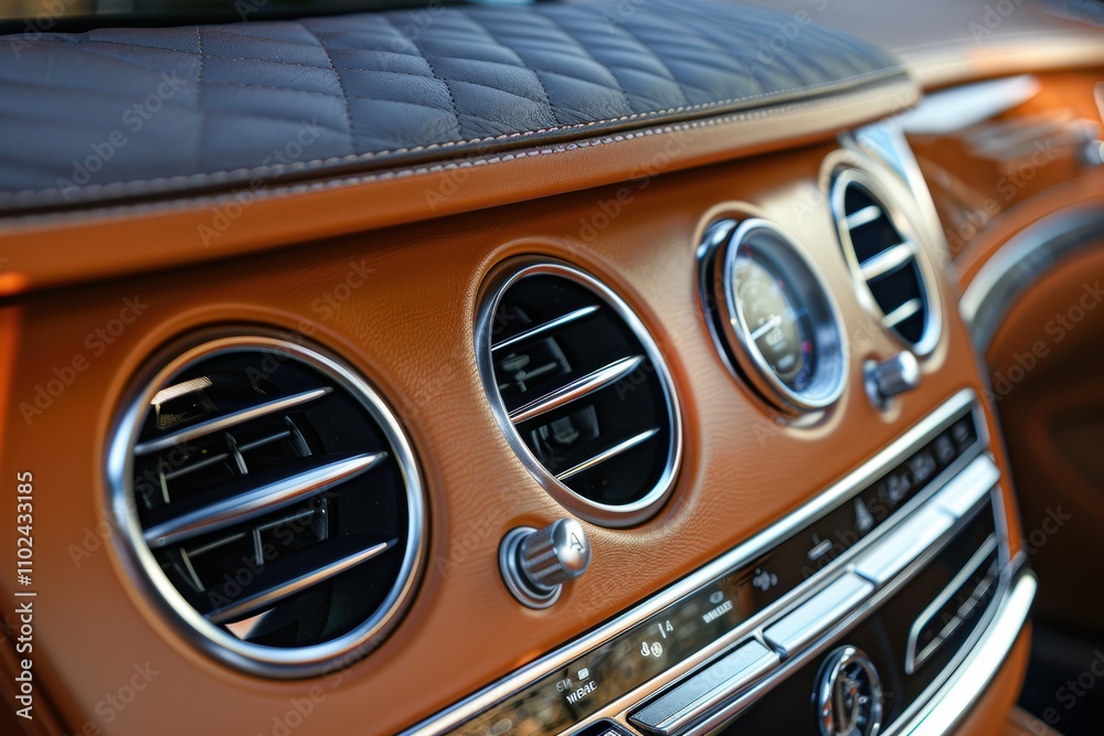 Luxury Car Air Conditioning Systems: Interior Design and Control Panel ...