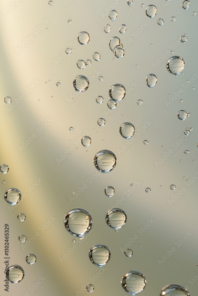 big water drops in light background, an abstract image perfect for ...