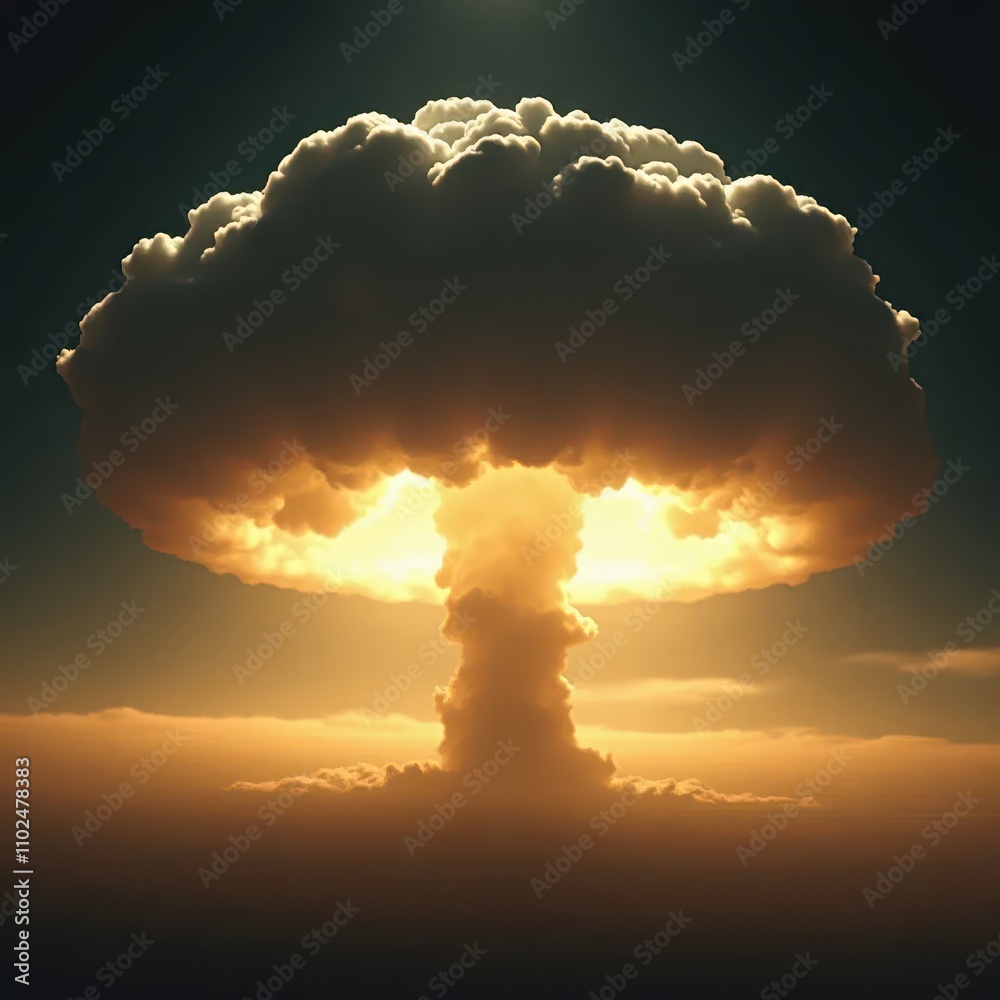 Nuclear war. Apocalypse. A grandiose and terrible nuclear explosion ...