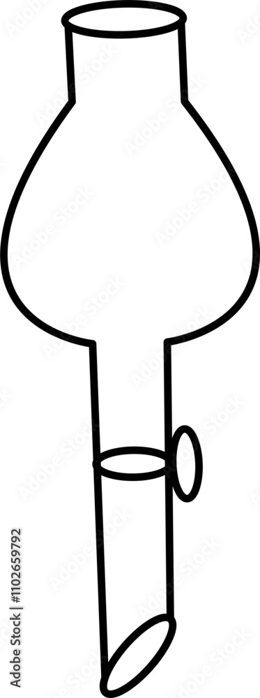 Separating funnel outline Stock Vector | Adobe Stock