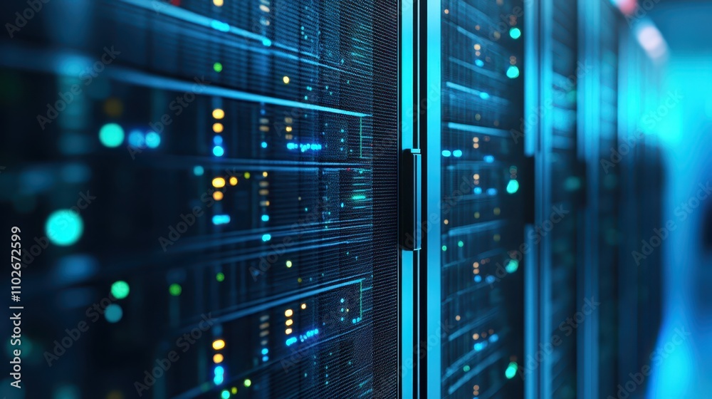 Powerful servers, the backbone of data centers and modern technology ...