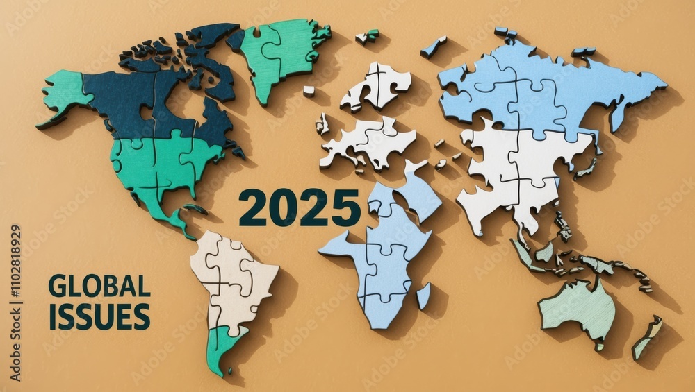 Global issues puzzle map for 2025 understanding challenges across ...
