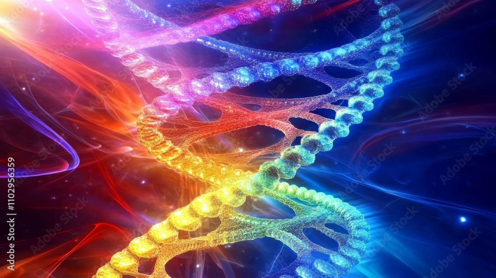 DNA's structure is like a twisted ladder. Scientists study this to understand genes and cells ...
