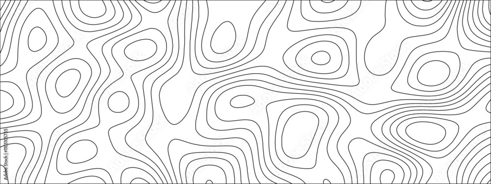 Abstract background with vector illustration of topographic line ...