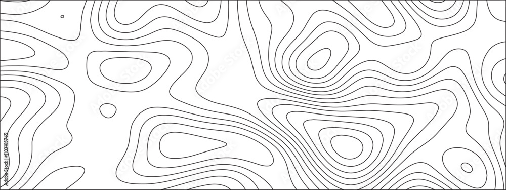 Abstract background with vector illustration of topographic line ...