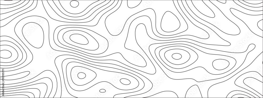 Abstract background with vector illustration of topographic line ...