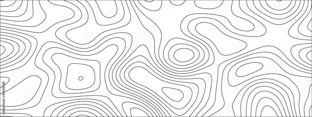 Abstract background with vector illustration of topographic line ...