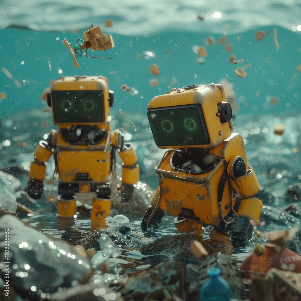 Scientists creating ocean-cleaning robots to remove plastic waste ...