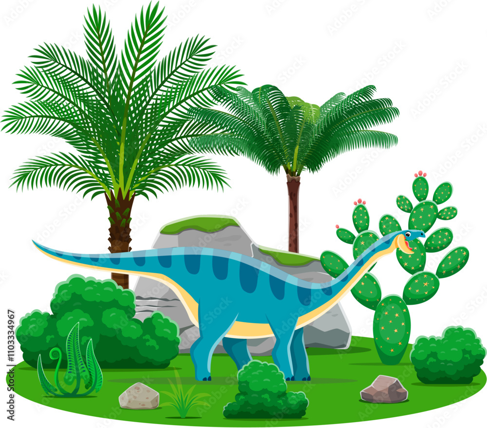 Vector de Stock Coloradisaurus prehistoric dinosaur character from the ...