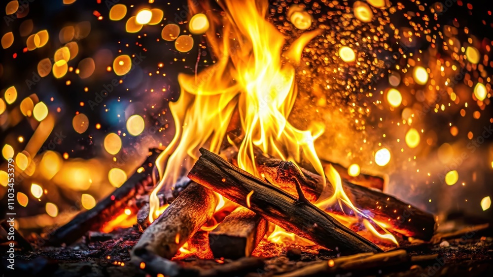 Captivating Open Fire Moments: A Dance of Flames and Glow Captured in ...
