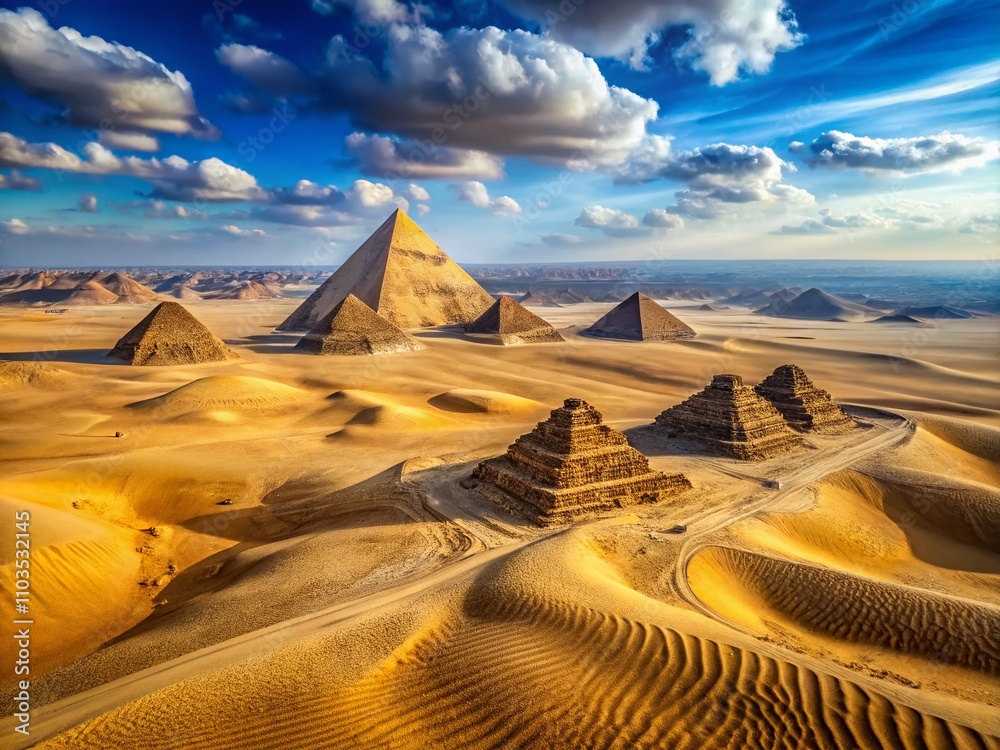 Discover the Majestic Beauty of the Egyptian Desert: Aerial Views of ...