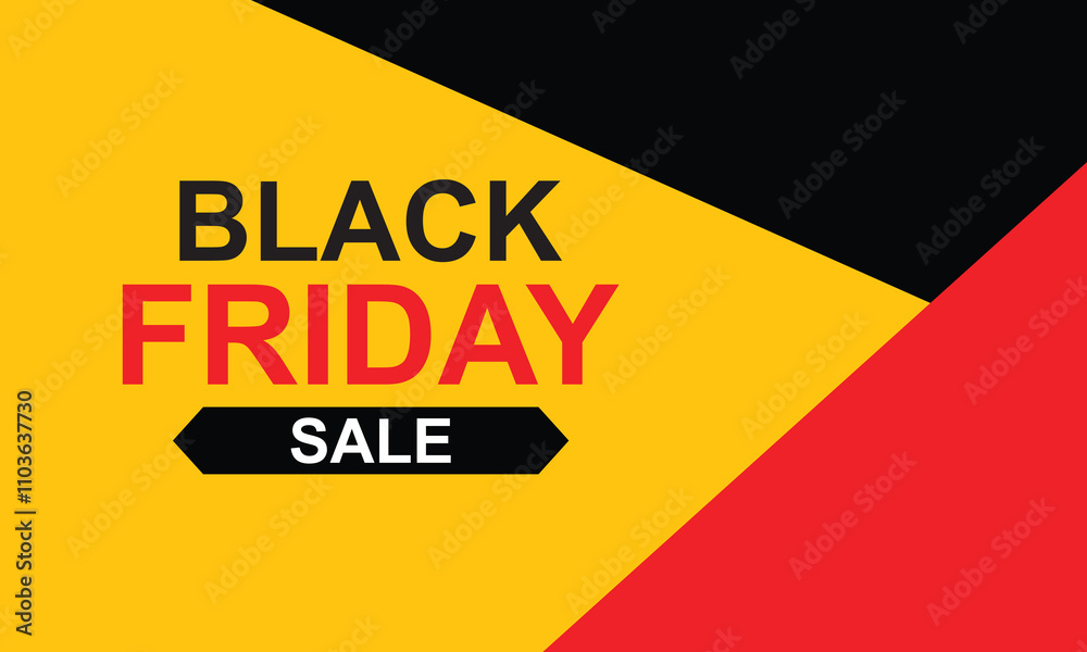 Black Friday Sale Banner. Modern Design Template with Black Friday ...