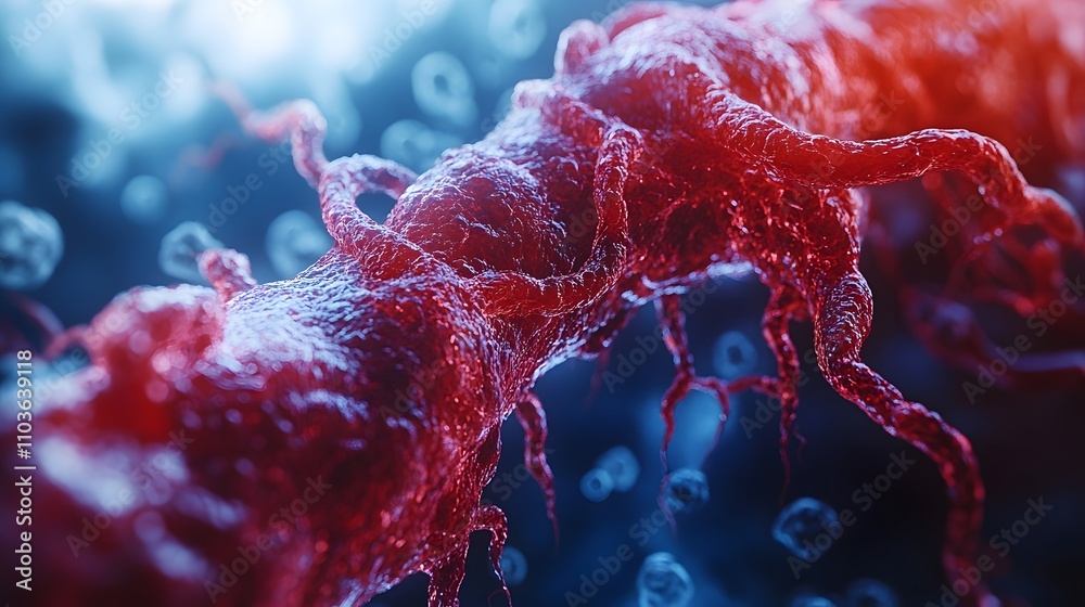 Infographic showing a blood clot in the leg veins, highlighting the ...