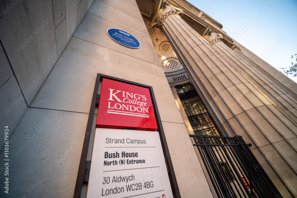LONDON- Kings College London buildings, Strand Campus- Prestigious ...
