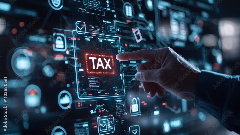 Ai generates advanced tax management dashboard corporate office digital ...