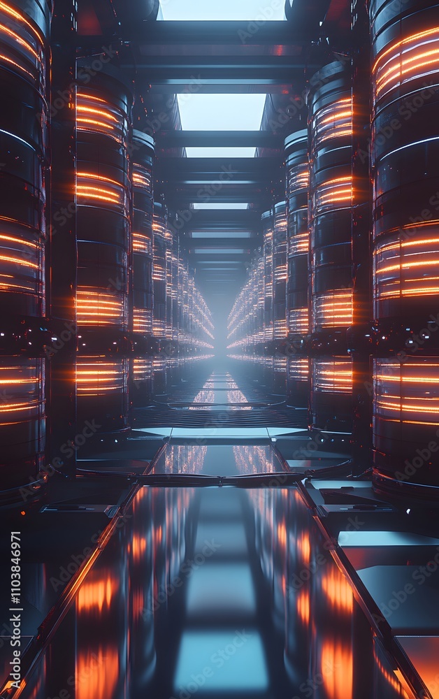 Peak energy storage in action, a sprawling energy warehouse storing ...