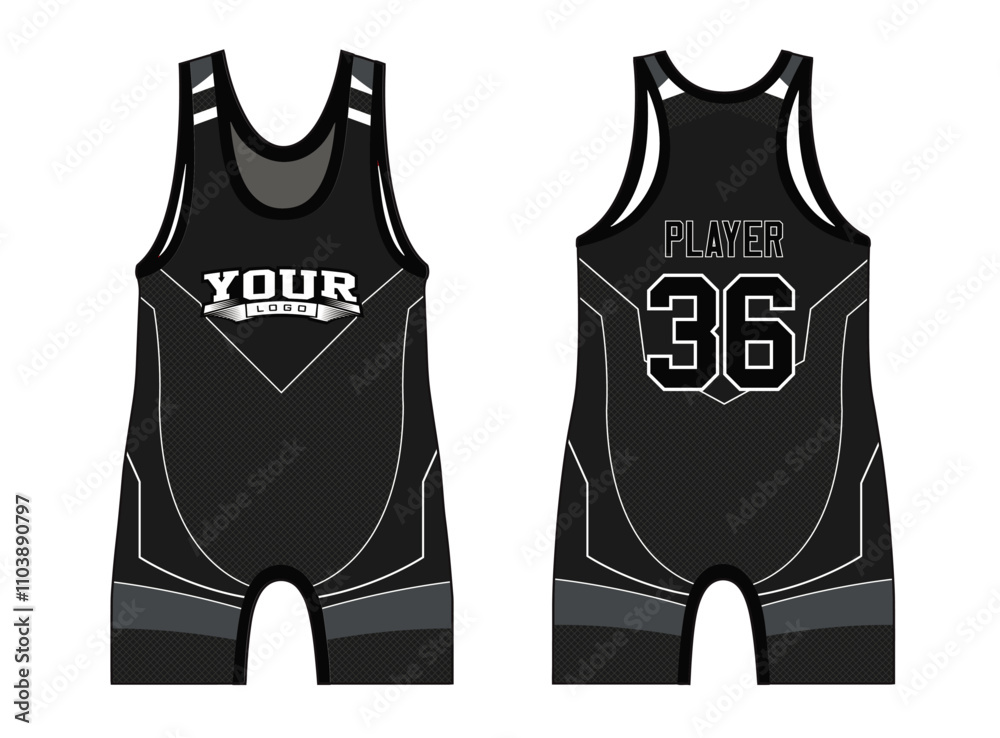 Wrestling singlets are designed with an elegant edgy and wild look. The ...