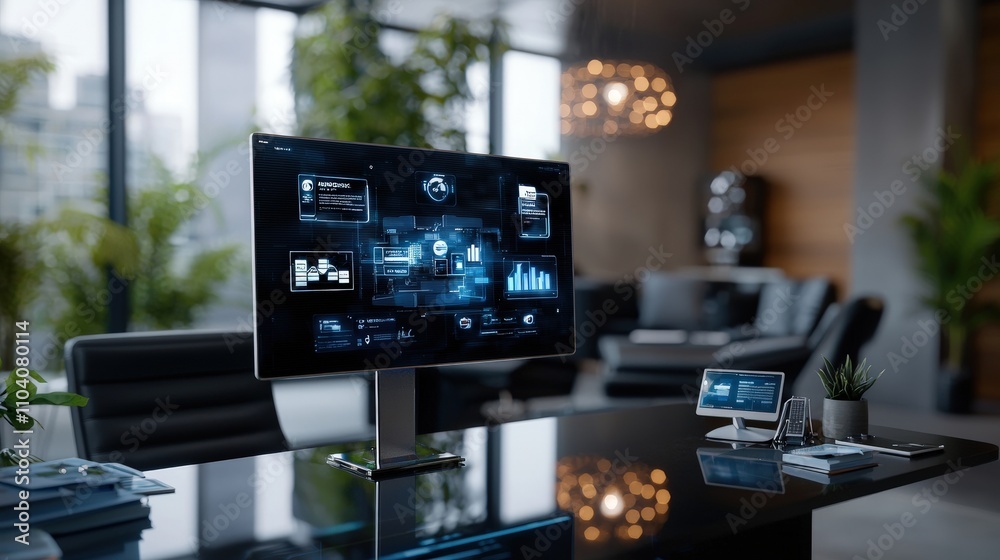 Modern office virtual advertising innovative interfaces and dynamic ...