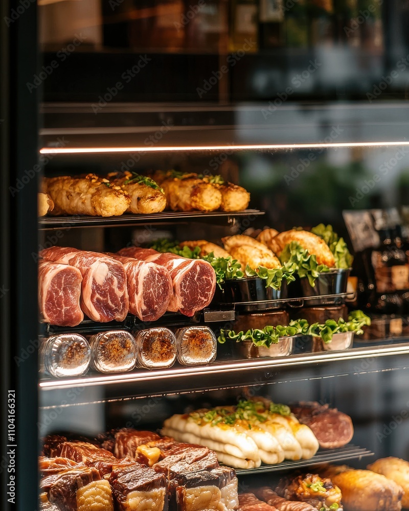 Matsusaka beef display fridge gourmet deli food presentation modern ...